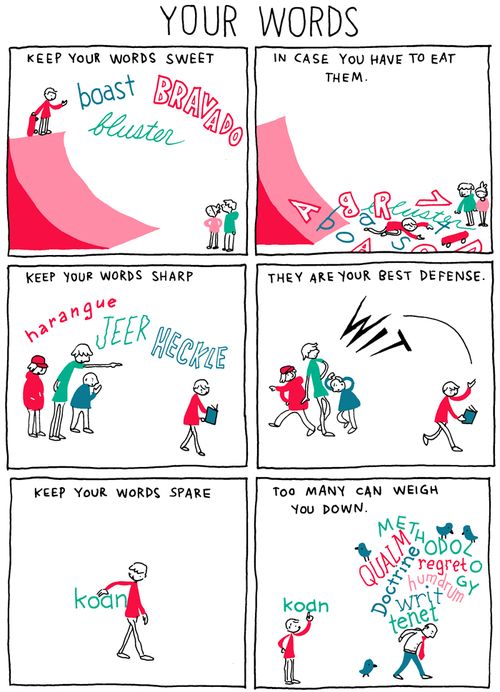 Cartoon: “Your Words” – TVWriter.Com