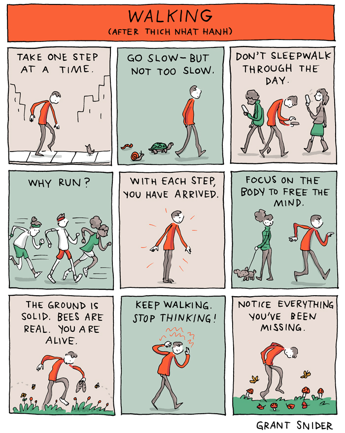Cartoon: ‘Walking’ – TVWriter.Com