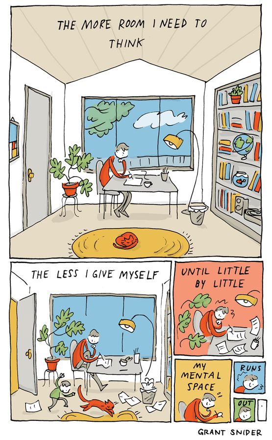 Cartoon: Mental Space – TVWriter.Com