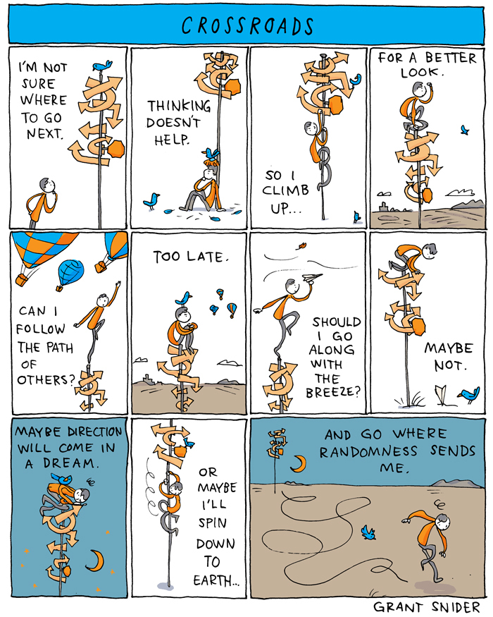 Cartoon: ‘Crossroads’ – TVWriter.Com